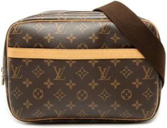 Louis Vuitton Sac bandouli&egrave;re Reporter PM doccasion - Femme - Pre-owned - Brun - Taille: ONE Size