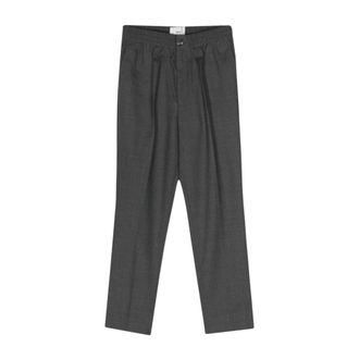 Ami Graue Baumwollhose mit elastischem Bund - - Trousers - Herren - Grau - M