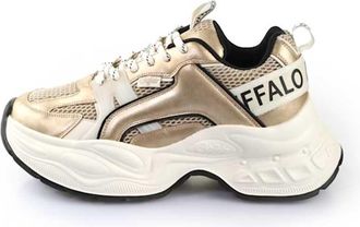 Buffalo Yuno - Cream/Gold/Schwarz Kunstleder Weite Normal, Schuhgröße 41