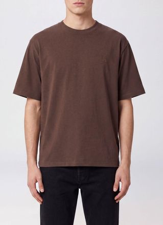 Ami Kurzarm-T-Shirt aus Baumwolle mit Front-Logoprint