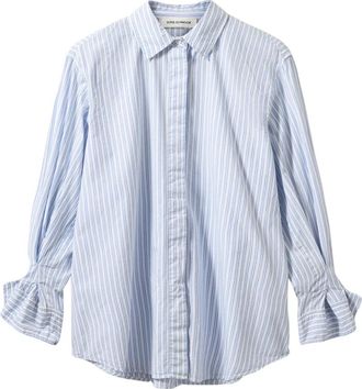 Sofie Schnoor Femme, Blouses et Chemises, Bleu, Taille: 36 FR Kitsw Shirt