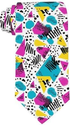 Generic Formes Abstraites Ludiques Cravates Hommes Polyvalente Cravate Homme Décontractée Cravates Pour Accessoires Travail Célébrations
