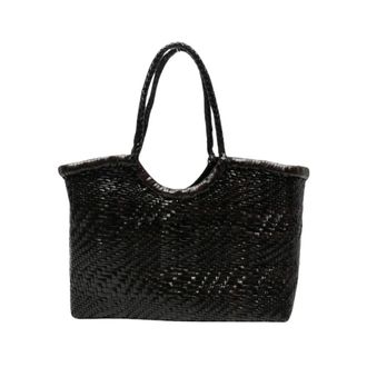 Dragon Diffusion Geflochtene Shopper-Tasche aus Leder - - Bags - Damen - Braun - ONE SIZE