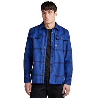 G-Star Herren CPO Regular Hemd, Mehrfarben (ballpen Blue Louis Check D23583-D402-G098), XXL