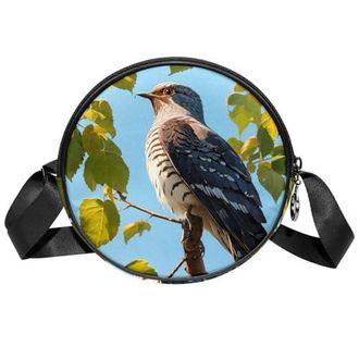 Generic Sac &agrave; bandouli&egrave;re circulaire pour femme, joli petit sac &agrave; bandouli&egrave;re avec fermeture &eacute;clair, bretelles r&eacute;glables, sac &agrave; main rond d&eacute;contract&eacute; pour fem