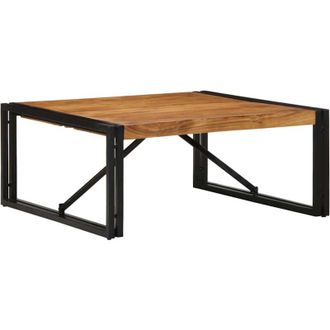 vidaXL Table basse 80x80x35 cm bois massif acacia - Vidaxl