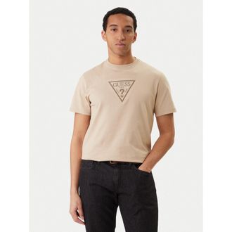 Guess T-Shirt M6RI23 K8FQ4 Beige Regular Fit