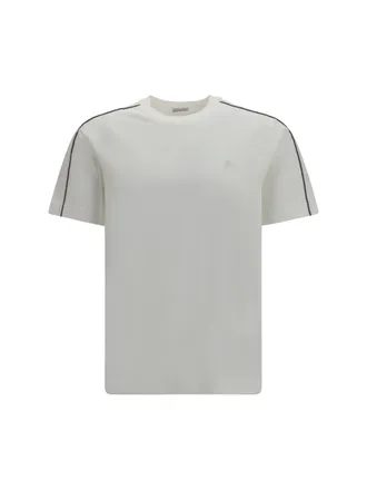 Burberry Mens Cotton T-Shirt Chalk T-Shirts And Polos