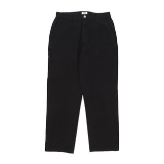 Obey Schwarze Zimmermannshose Baumwolltwill - - Trousers - Herren - Schwarzk - W34