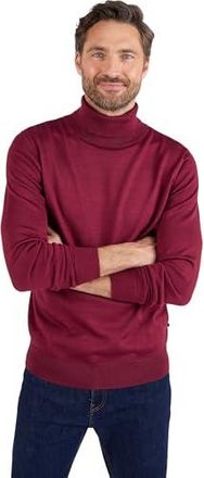 Damart Pull Classique col roulé Homme Rouge Taille S (86-93)