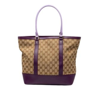 Gucci Pre-owned Canvas Tote Bag - - Pre-owned - Damen - Beige - ONE SIZE
