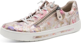 Jana Damen Low Vegan 8-23661-42 Sneaker, Flower Multi, 37 EU