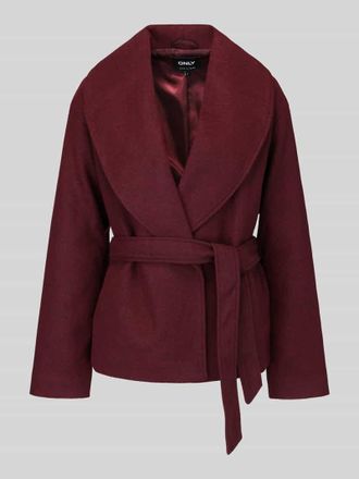 Only Regular Fit Kurzm&auml;ntel mit Bindeg&uuml;rtel Modell AUGUSTA