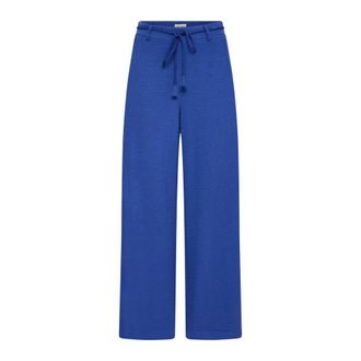 Ichi Wide Hosen - - Trousers - Damen - Blau - XL
