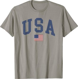 Trendy Apparel USA Collegiate United States of America Flag T-Shirt