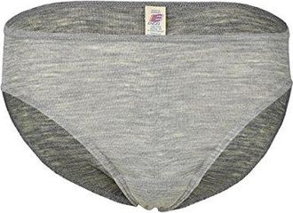 Engel Naturel, slip de bikini 70 % laine (kbT) 30 % soie., Gris clair m&eacute;lang&eacute;., XS