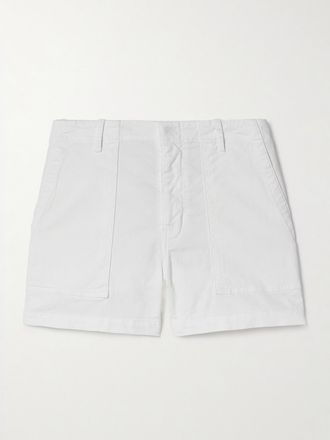 Nili Lotan Shorts Aus Einer Baumwollmischung Mit Falten - Wei&szlig;