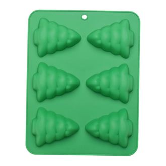 Cabilock Silikonform Weihnachtsbaum Backform DIY Schokoladenform Mousseform Für Kuchen Desserts Eiswürfel Handwerk