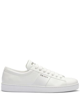 Prada baskets en cuir - Blanc