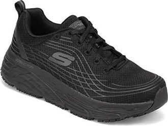 Skechers Max Cushioning Elite SR Chaussures de Travail pour Femme, Noir, 9.5 Wide