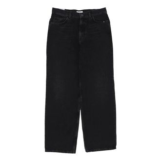 Amish Schwarze Denim High Waist Wide Leg Jeans - - Jeans - Herren - Schwarzk - W27