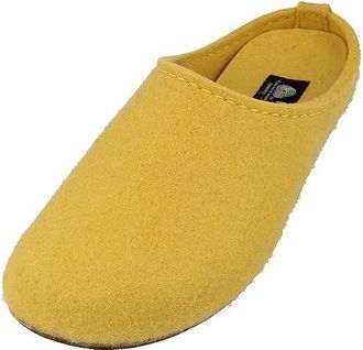 Haflinger Chaussons Mixte Adulte Everest Fundus 481024, Pointure:38 EU, La Couleur:Jaune