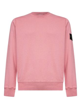 Stone Island Klassisches Sweatshirt - Rosa