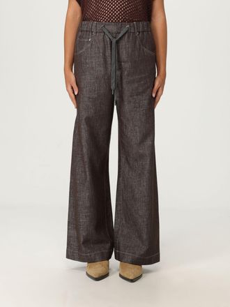 Brunello Cucinelli Pantalon BRUNELLO CUCINELLI Femme couleur Marron