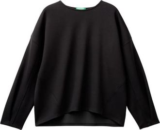 Benetton G/C 38Y6D108o Maillot de surv&ecirc;tement, Noir 100, L Femme