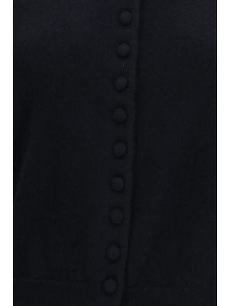 Lisa Yang Womens Cardigan Wilona Black Cashmere Sweatshirts Sweater