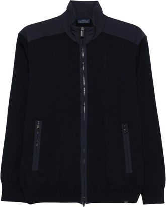 Paul & Shark Maglia Zip Lana - - Knitwear - Herren - Blau - 3XL