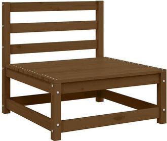 vidaXL Vidaxl - Garten-Mittelsofa Honigbraun Massivholz Kiefer