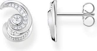 Thomas Sabo Thomas Sabo Damen Ohrstecker Welle in der Farbe Silber aus 925 Sterlingsilber mit Zirkonia, Gr&ouml;&szlig;e: 12,5x10 mm, H2226-051-14