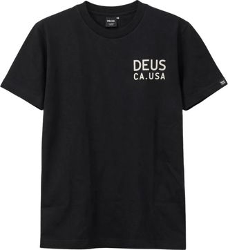Deus Homme, Tops, Noir, Taille: L Camber T-shirt