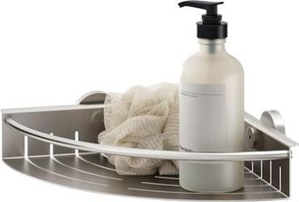 Tiger Boston Duschkorb groß, Eckversion, Edelstahl gebürstet