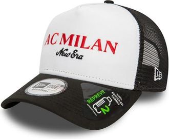 New Era A-Frame Trucker Cap - AC Milan Blanc