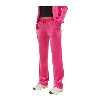 Juicy Couture Pantalon de jogging en velours - Femme - Pantalons - Rose - Taille: 38 FR