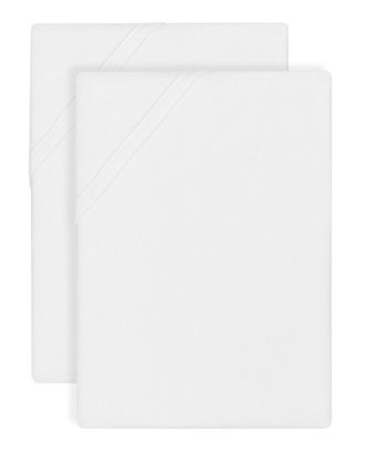 Biberna 0002820 Bettlaken/Betttuch Biber 2x 150x250 cm weiß