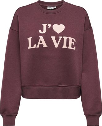 Only Onlbest L/S Print Crew Neck SWT