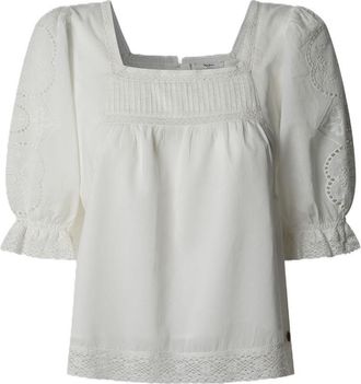 Pepe Jeans London Damen Everly Hemd, Weiß (gebrochenes Weiß), L