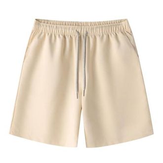 Generic Pantalons courts hommes printemps et &eacute;t&eacute; pantalons d&eacute;contract&eacute;s toutes couleurs unies peinture ample grande taille pantalons mode plage poches courtes