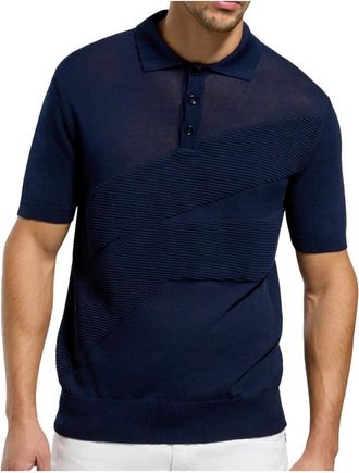 Dirk Bikkembergs Homme, Tops, Bleu, Taille: 2XL Polo