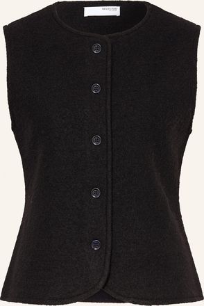 Selected Strickweste schwarz
