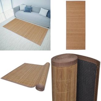 vidaXL Vidaxl - Teppich Bambus Braun Rechteckig 150x200 cm - Bambus Teppich - Wohnzimmer Teppich - Rechteckiger Teppich - Naturfarbenes Teppich
