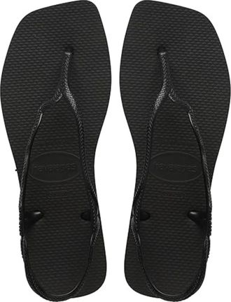 Havaianas Soleil, stilvolle, langlebige und bequeme T-förmige Sandalen mit Riemenverschluss hinten, Wellenschnallen und profilierter Sohle, Damen