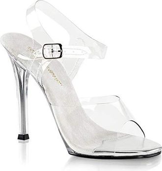Fabulicious Femme Gala-08 Sandales Ouvertes, Transparent CLR Lucite, 39 EU
