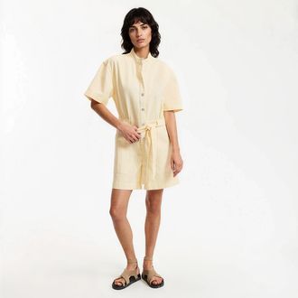 La Redoute Collections Combinaison Courte En Denim Manches Courtes