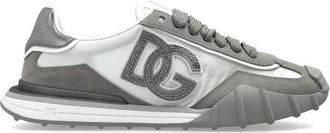 Dolce & Gabbana Femme, Chaussures, Gris, Taille: 40 1/2 EU Chaussures de sport avec logo