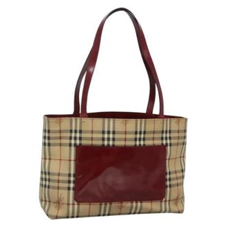 Burberry Pre-owned Cuir sacs-main - Femme - Pre-owned - Beige - Taille: ONE Size