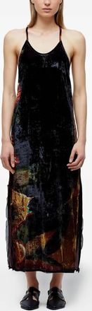 Osklen robe mi-longue à encolure arrondie - Noir